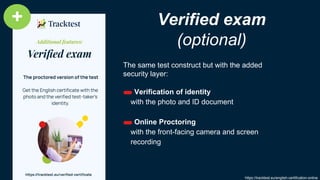 Tracktest English test for Schools and Organisations | PPT