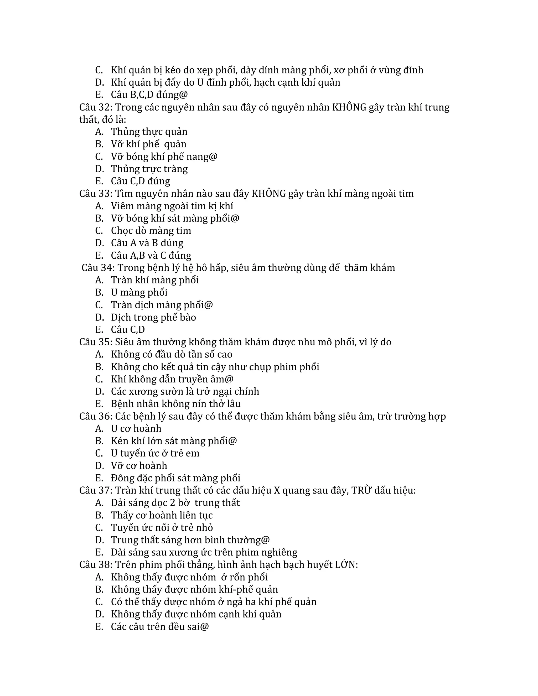 Trac nghiem chan doan hinh anh ( tong hop ) | PDF