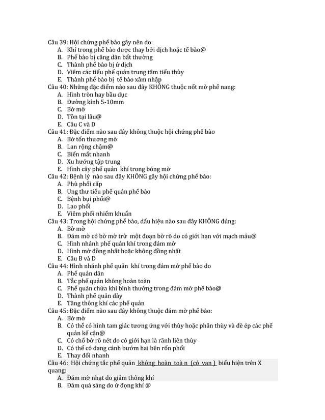 Trac nghiem chan doan hinh anh ( tong hop ) | PDF