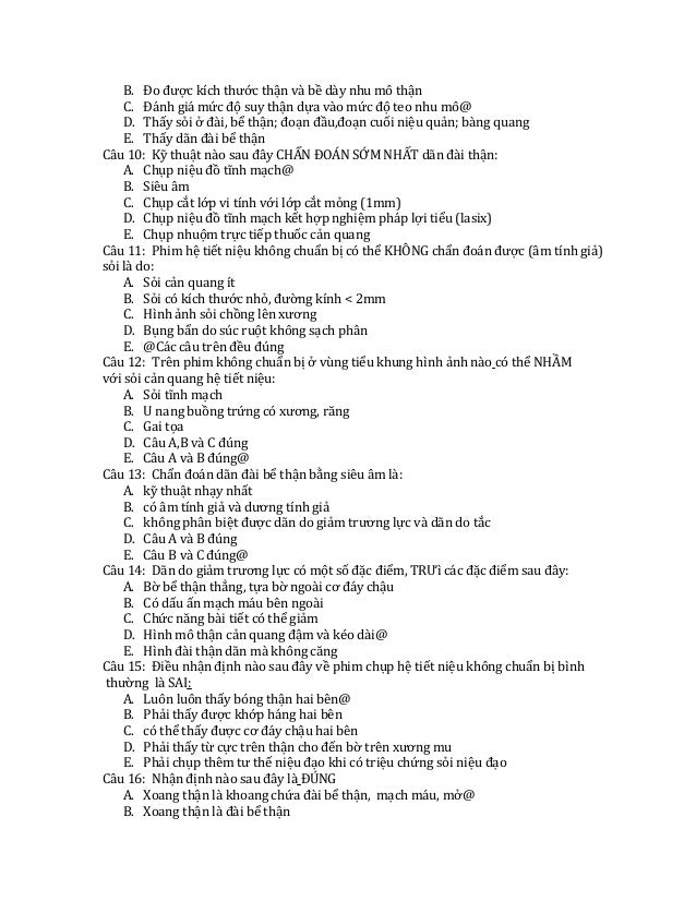 Trac nghiem chan doan hinh anh ( tong hop )