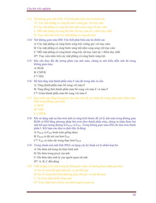 Trac nghiem dap an | PDF