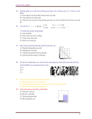 Trac nghiem dap an | PDF