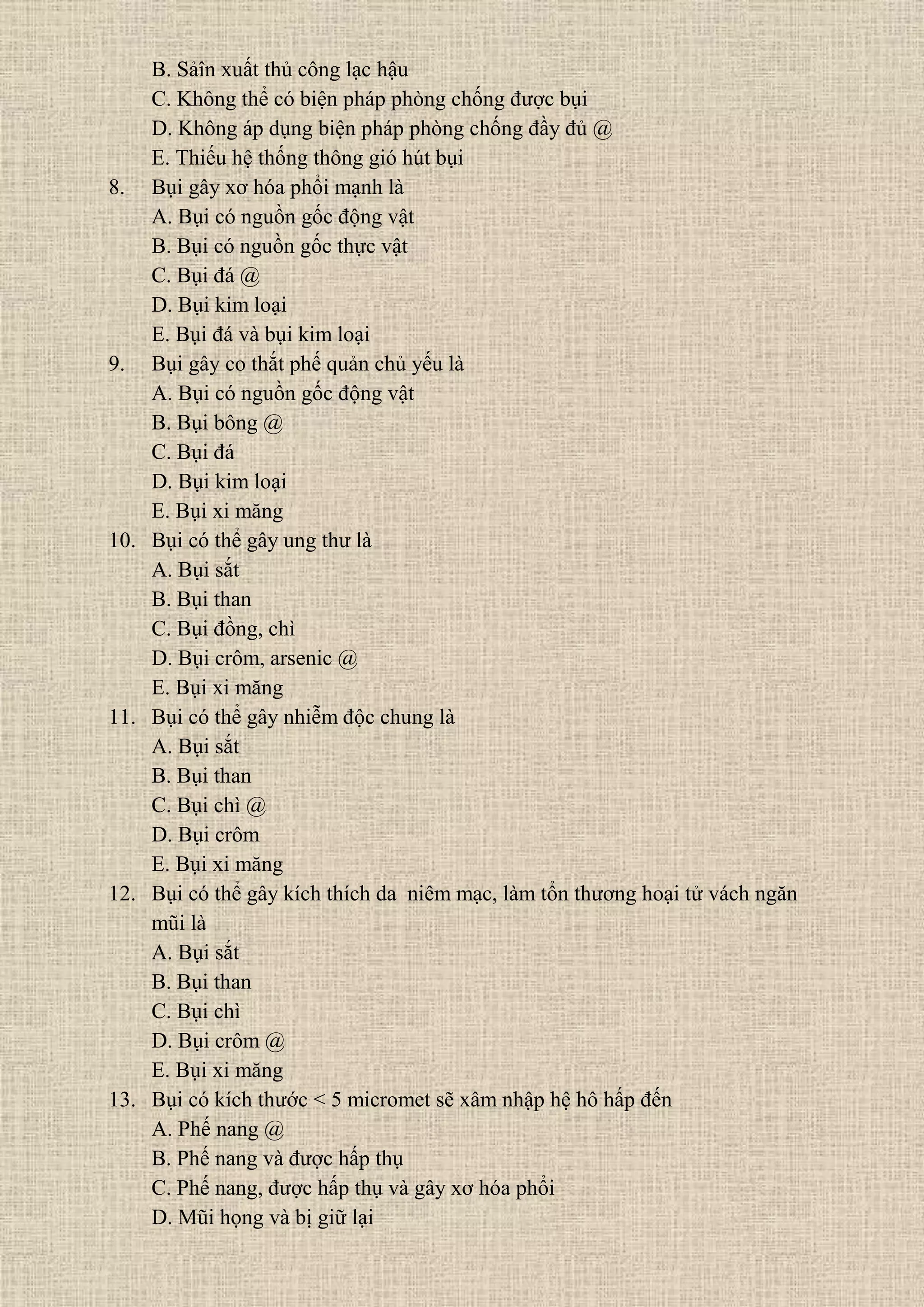 Trac nghiem sknn bui trong mtld | PDF