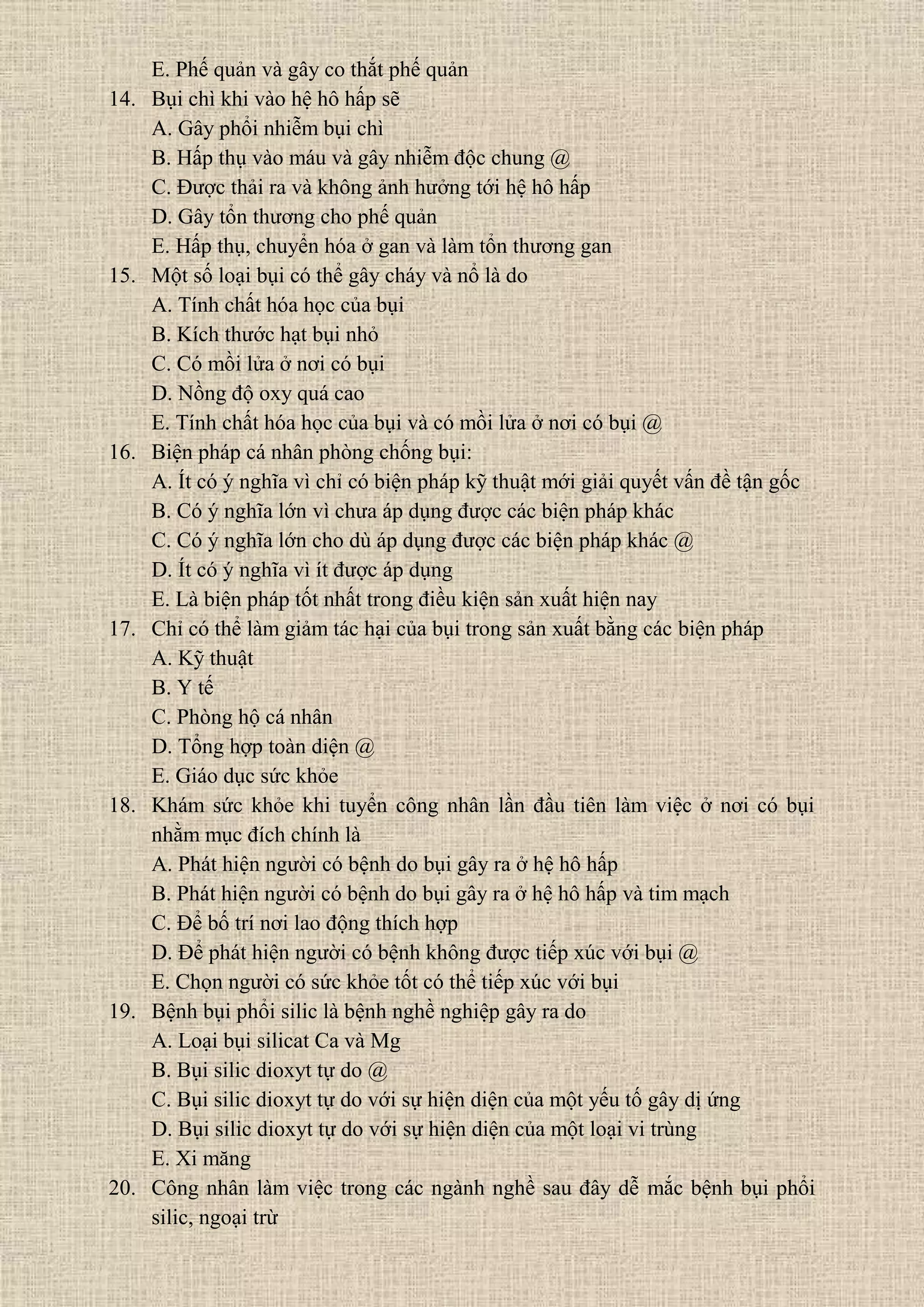 Trac nghiem sknn bui trong mtld | PDF