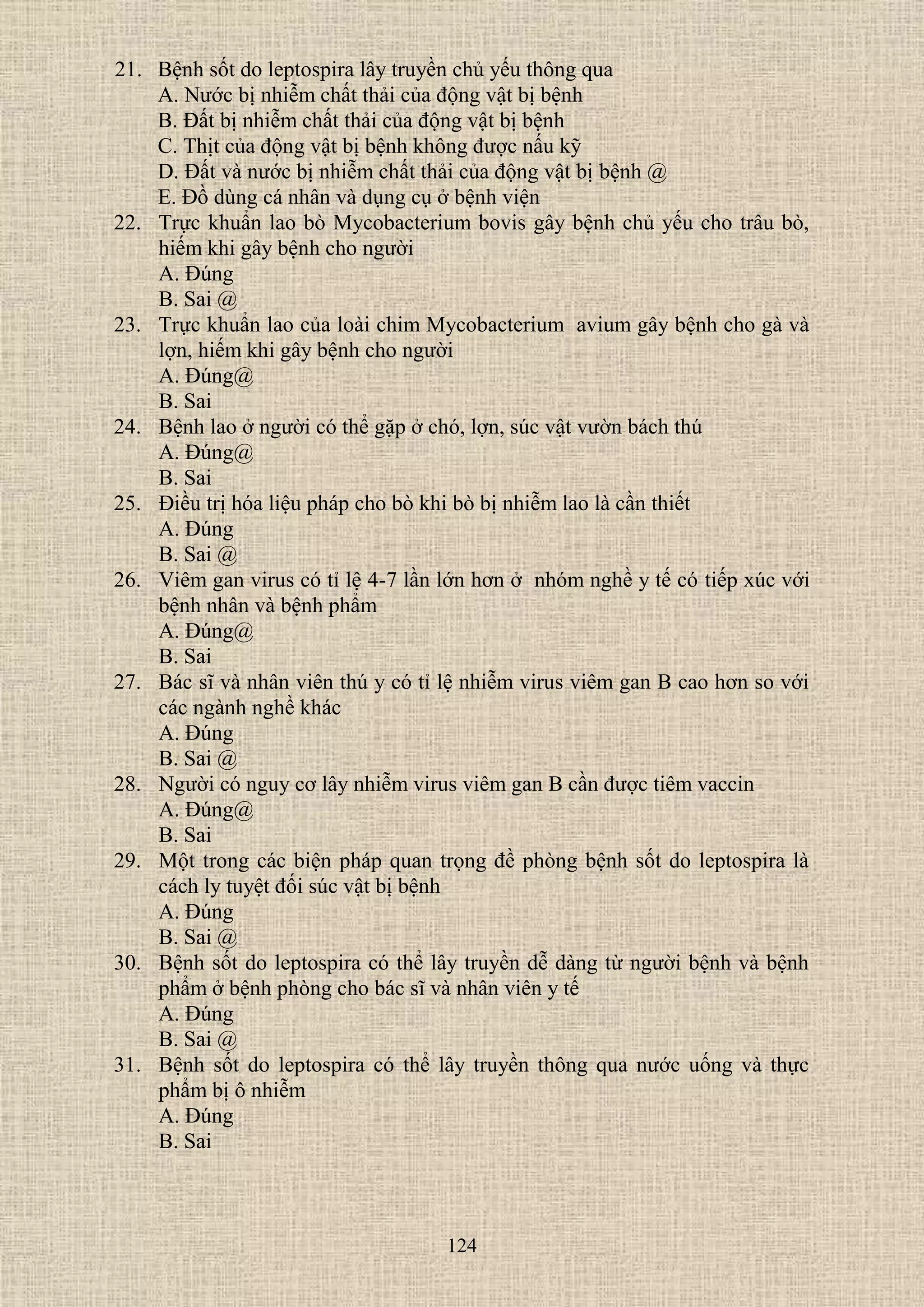 Trac nghiem sknn yeu to sinh hoc trong mtld | PDF