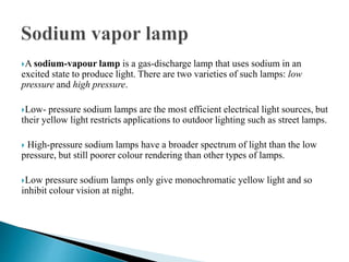 different type of lamps | PPTX