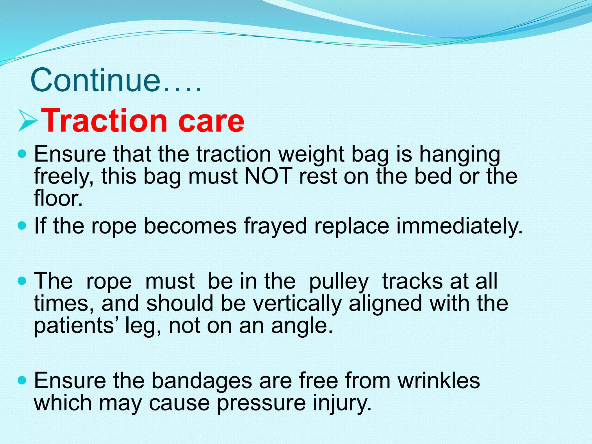 TRACTION for nursing students | PPTX