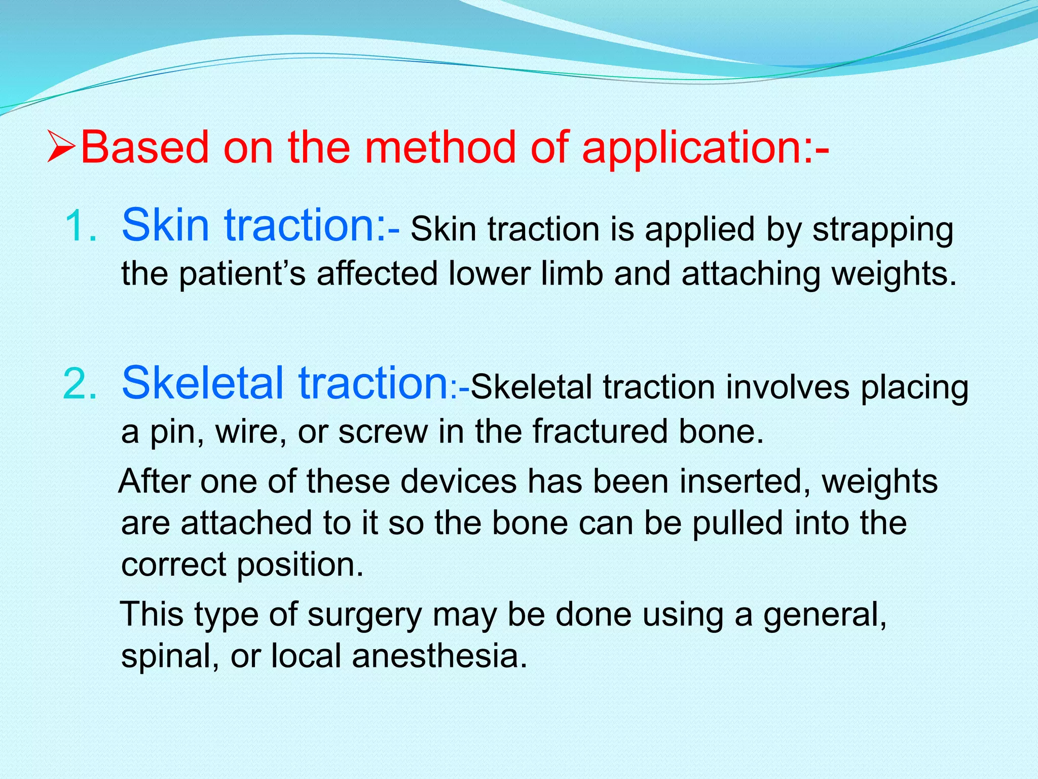 TRACTION for nursing students | PPTX