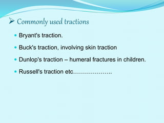 TRACTION for nursing students | PPTX | First Aid | Injuries