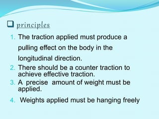 TRACTION for nursing students | PPTX | First Aid | Injuries