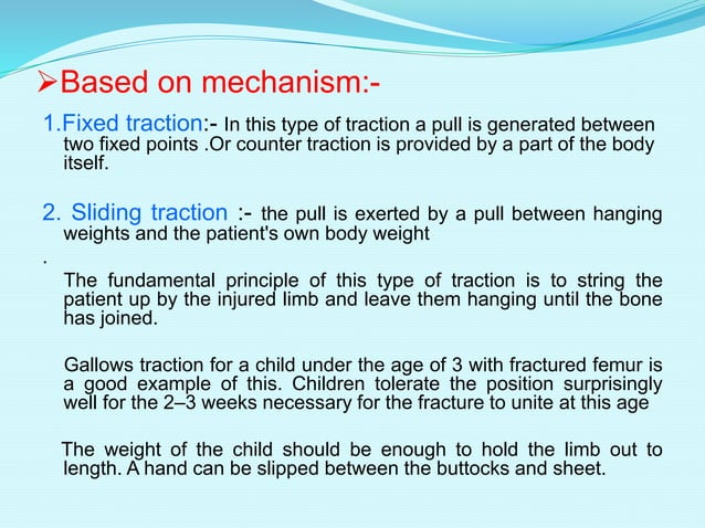 TRACTION for nursing students | PPTX | First Aid | Injuries
