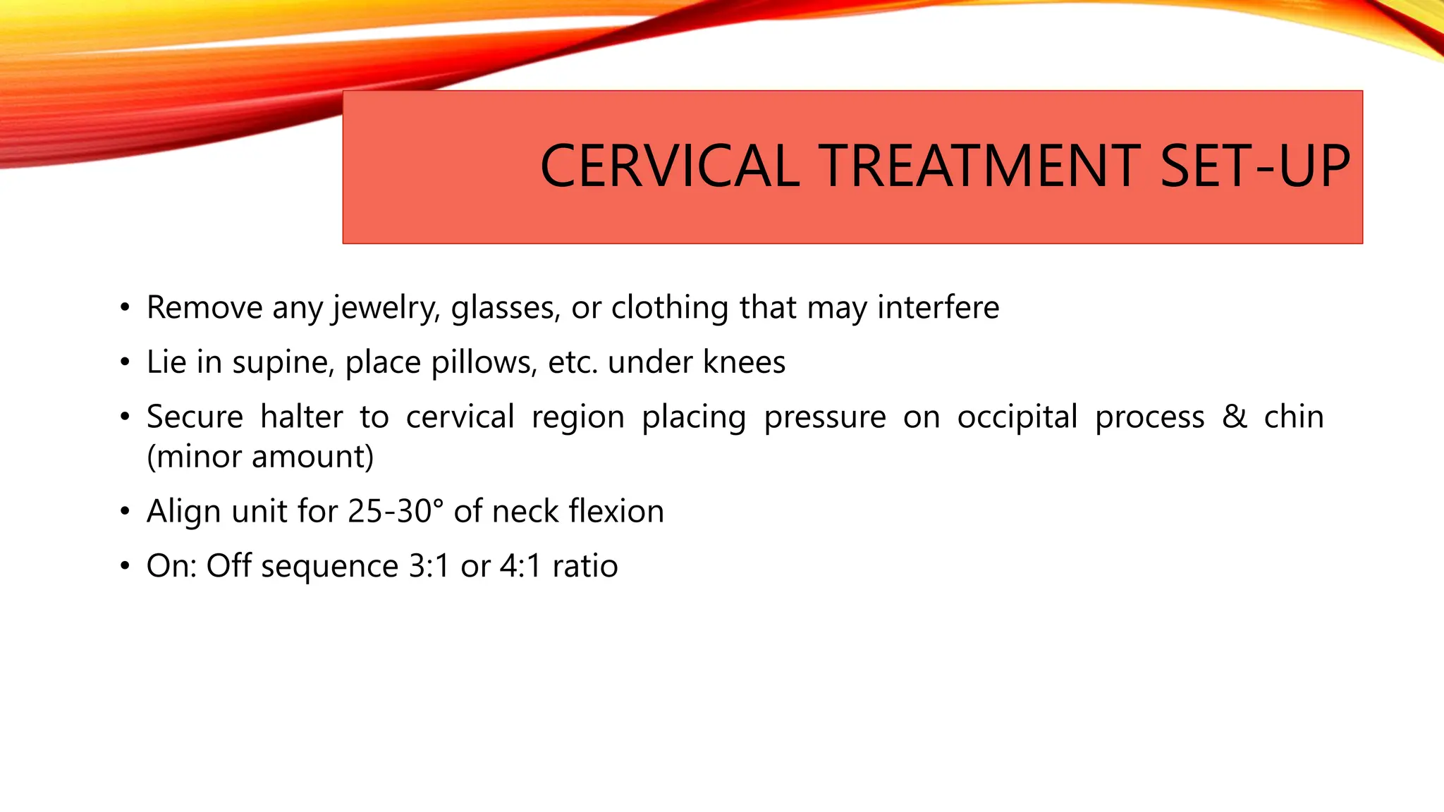 TRACTION includes lumbar and cervical traction | PPTX
