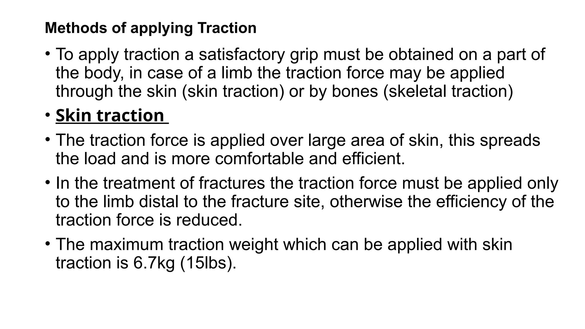 Traction used in orthopedics and practice | PPTX
