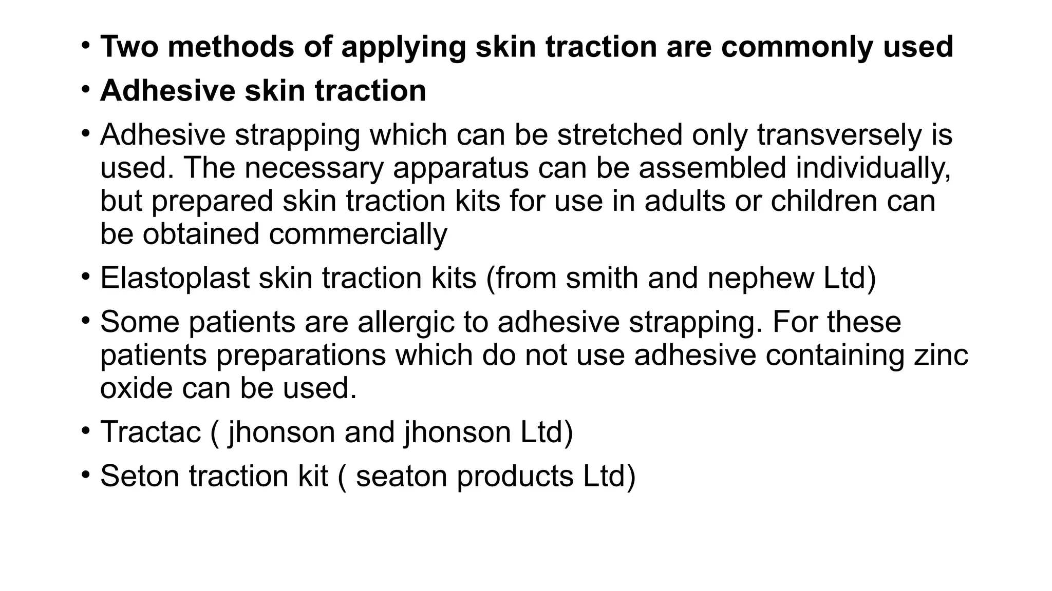 Traction used in orthopedics and practice | PPTX