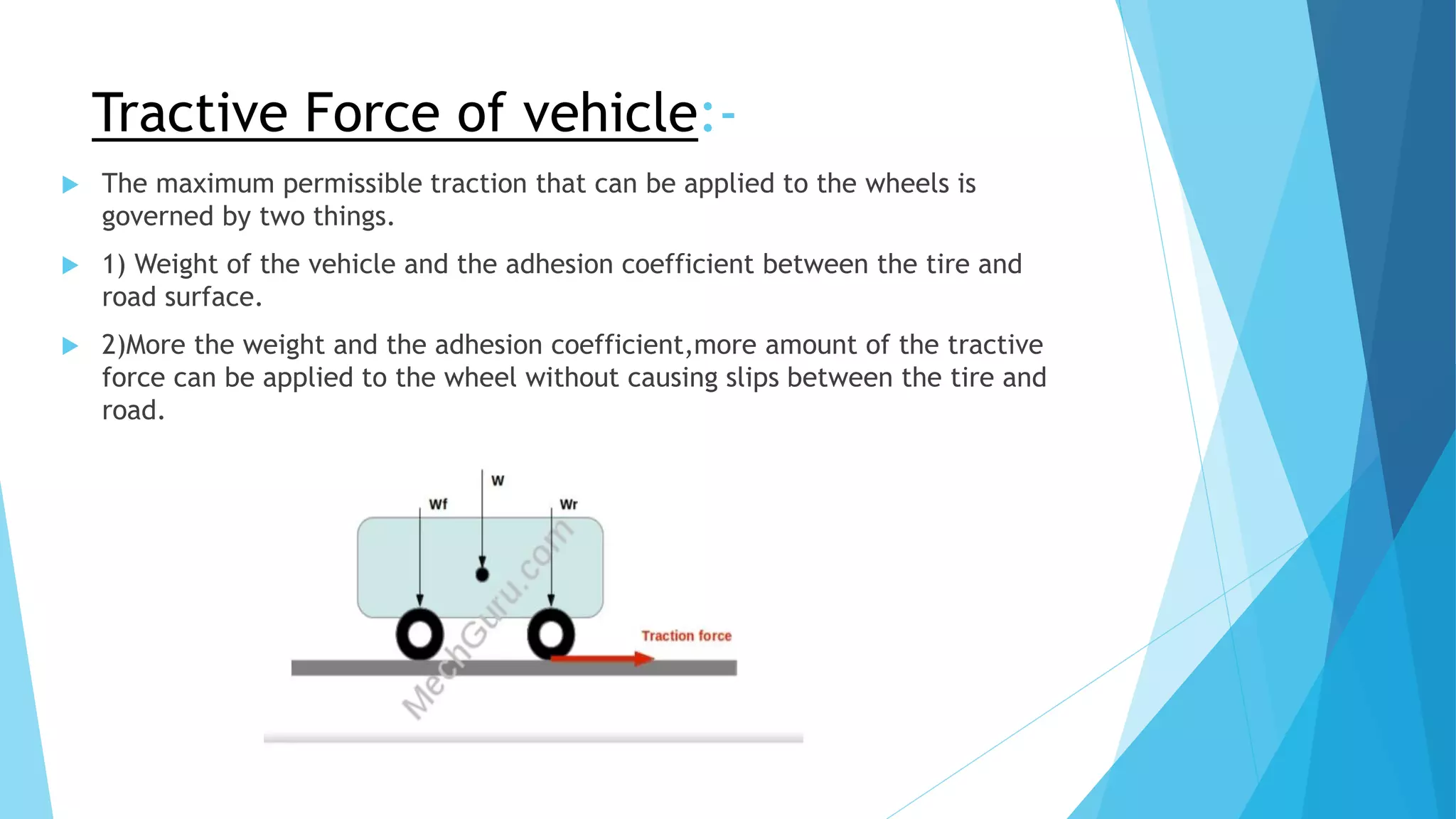 Traction and Tractive Effort.pptx | Physics | Science