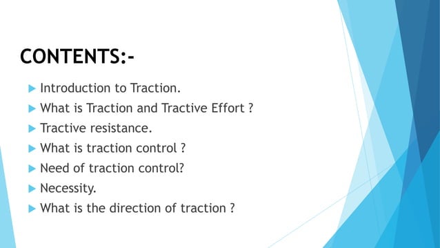 Traction and Tractive Effort.pptx | Physics | Science