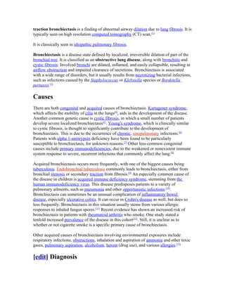Traction bronchiectasis bronchiectasis notes | PDF