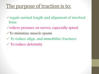 Traction ,cast and fixation | PPTX
