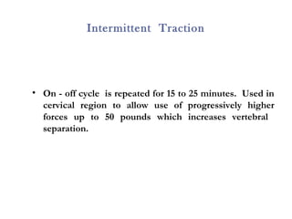 Traction (cervical pelvic) | PPT