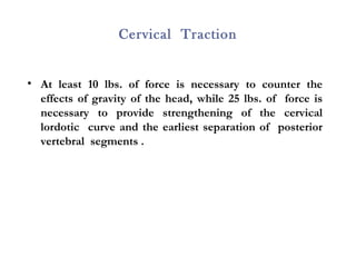 Traction (cervical pelvic) | PPT