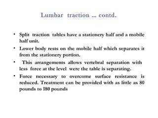 Traction (cervical pelvic) | PPT