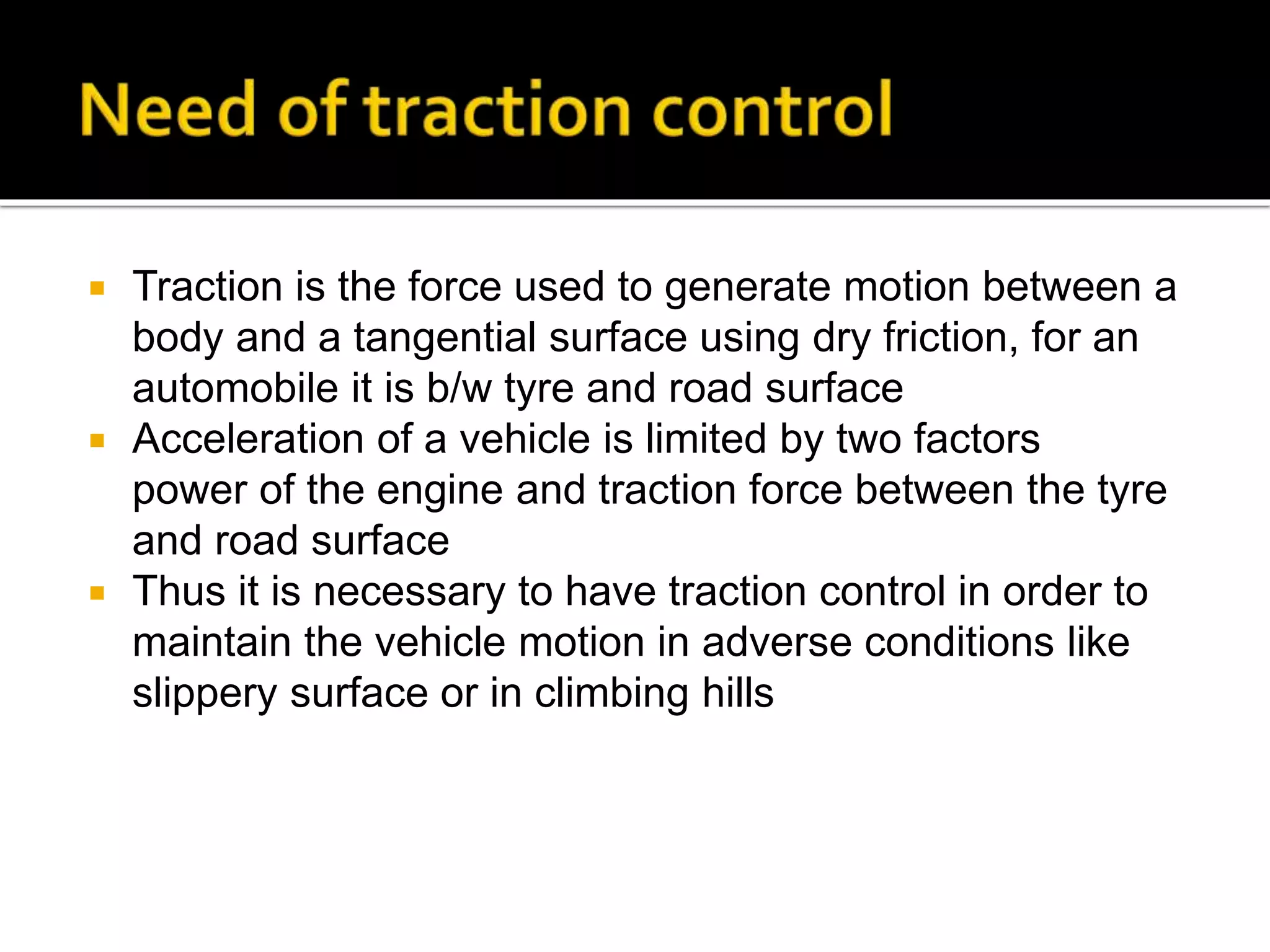 Traction control | PPTX