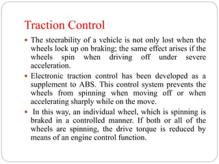 Traction control system | PPTX