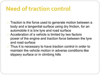 Traction control system | PPTX