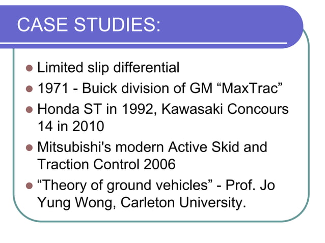 Traction control systems | PPTX