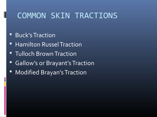 Traction in orthopaedics | PPT