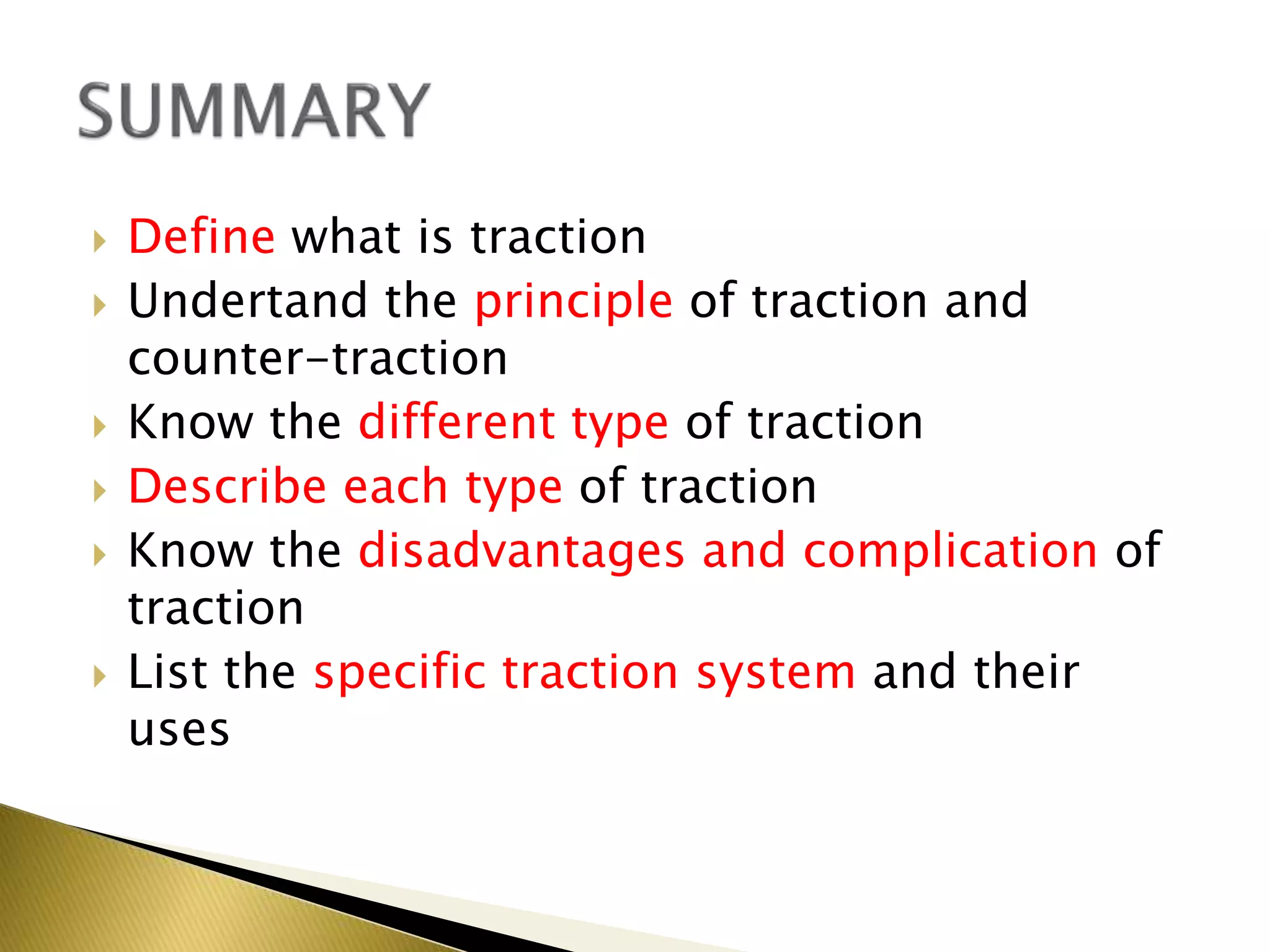 Traction in orthopaedics for ug mbbs | PPTX