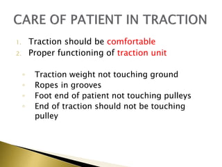 Traction in orthopaedics for ug mbbs | PPTX