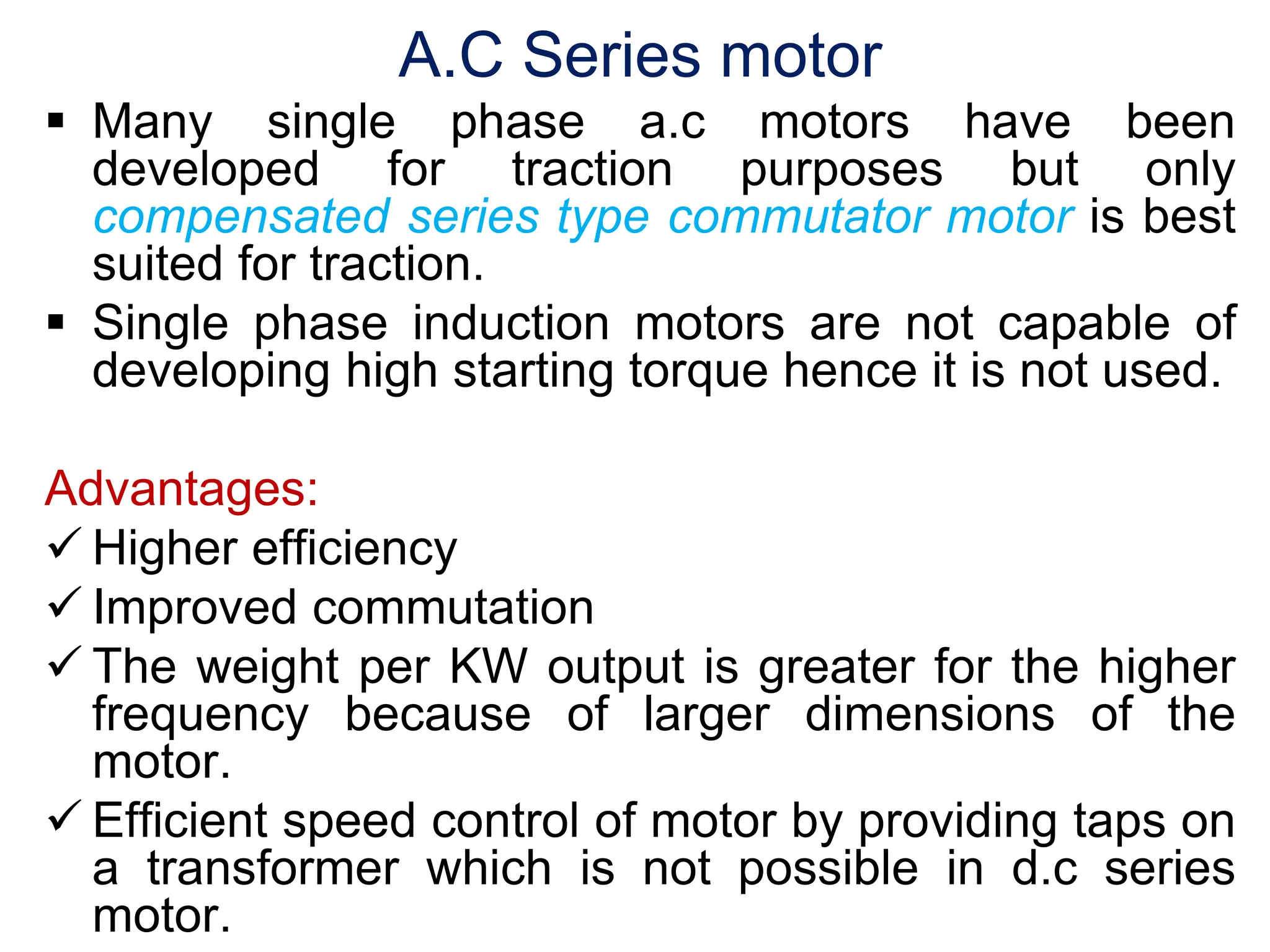 TRACTION MOTORS in Electric Traction.ppt