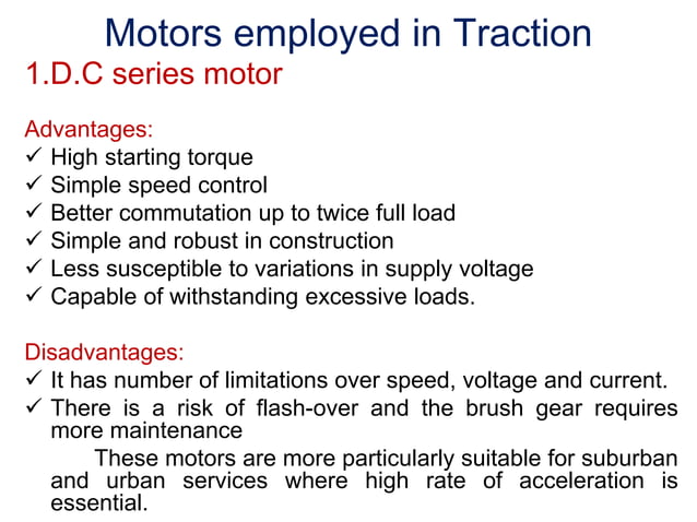 TRACTION MOTORS in Electric Traction.ppt
