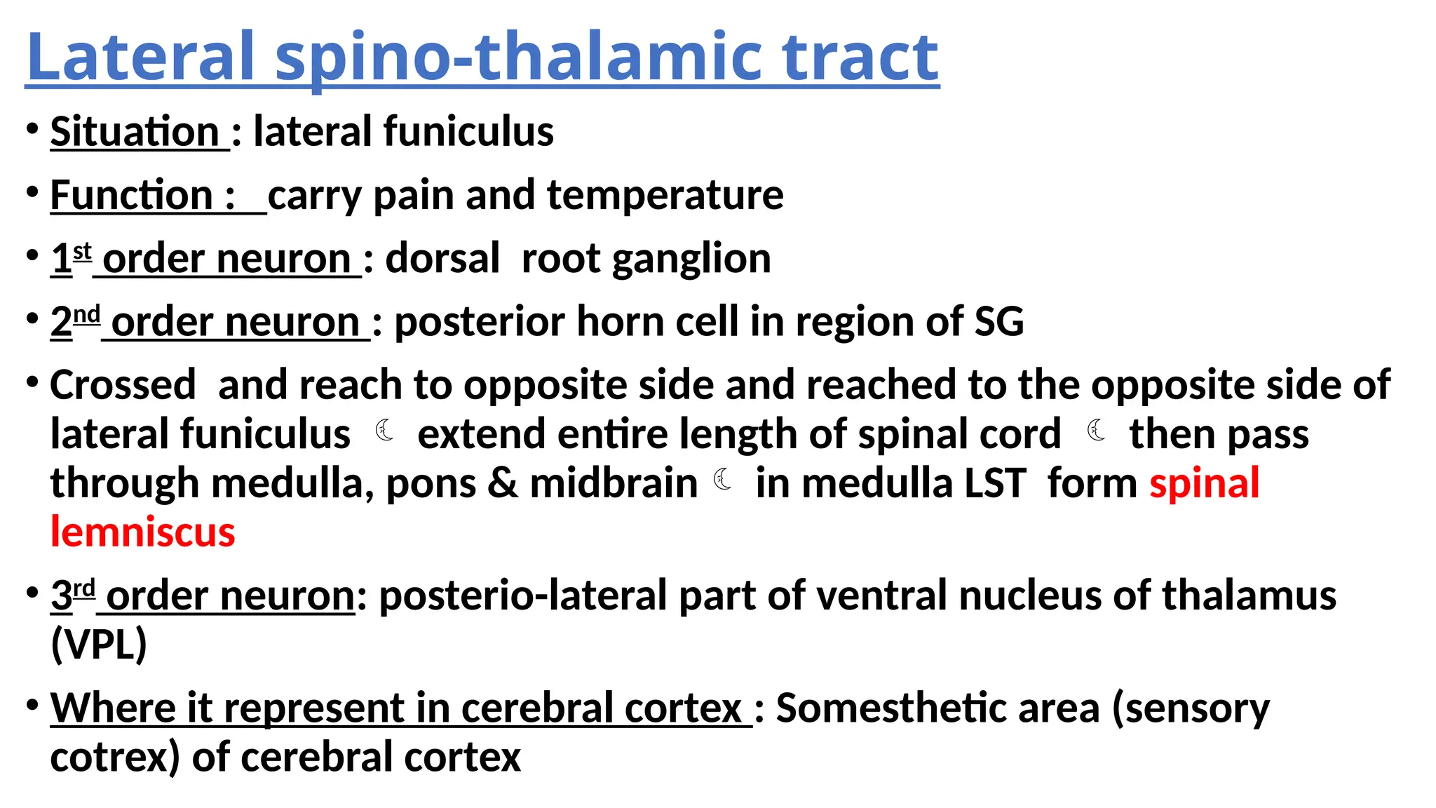 tract of spinal cord for medical students | PPTX