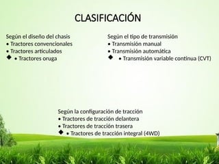 El tractor agricola, y sus principales funciones | PPTX