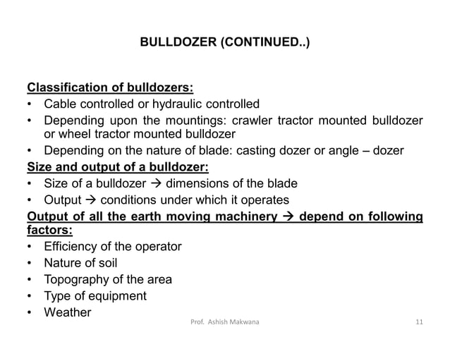 Tractor, bulldozer, scraper, ripper_Advanced Construction Technology ...