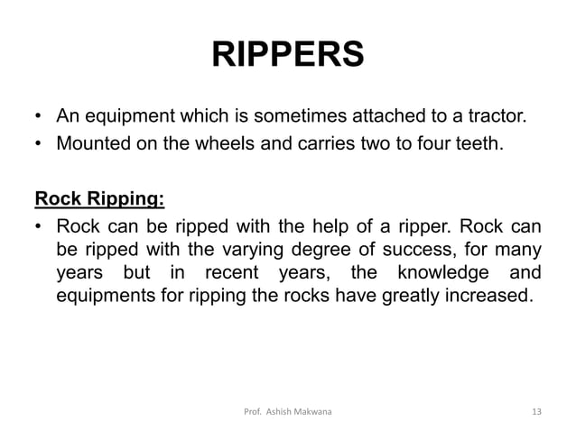 Tractor, bulldozer, scraper, ripper_Advanced Construction Technology ...