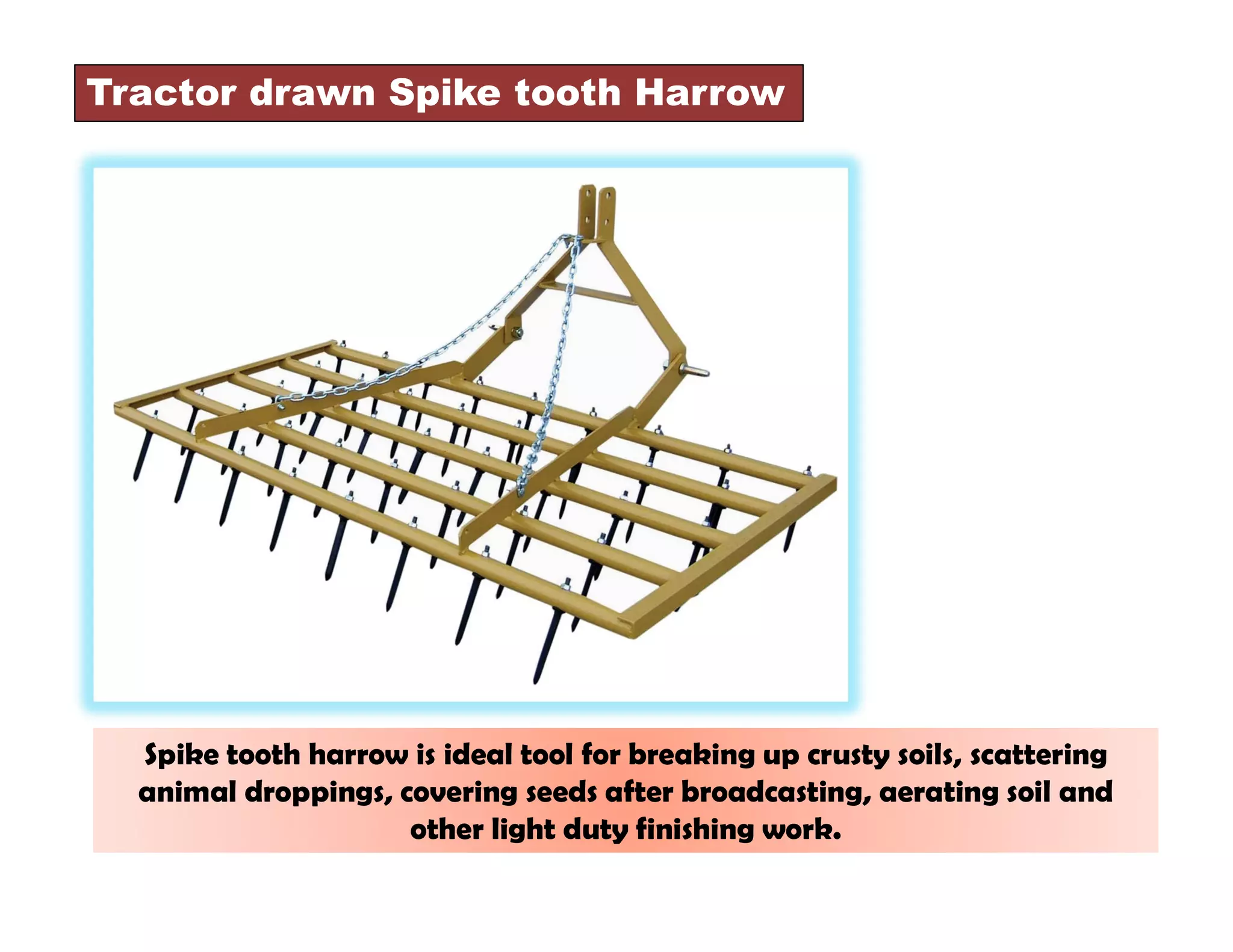 Tractor drawn farm implements used in india | PDF