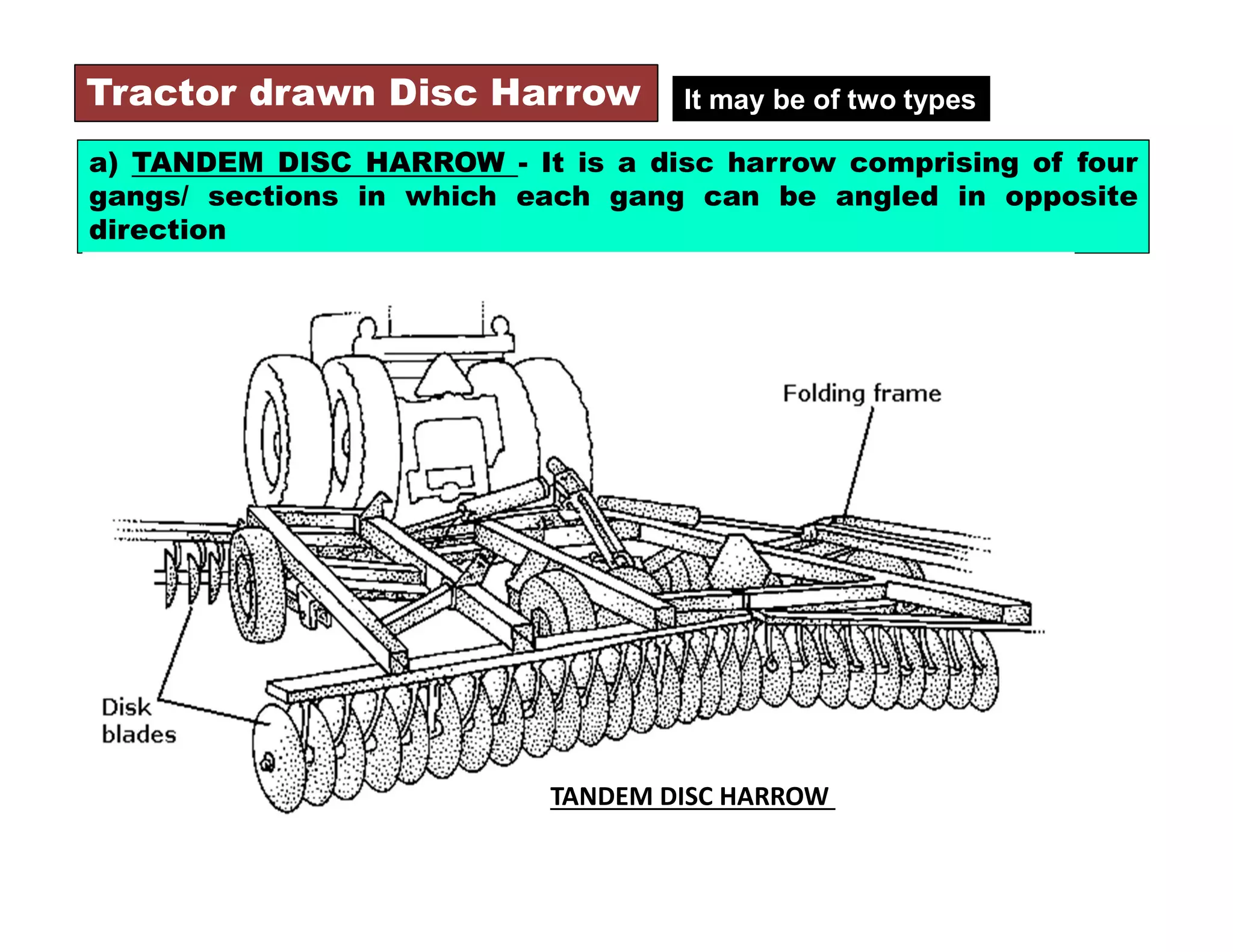Tractor drawn farm implements used in india | PDF