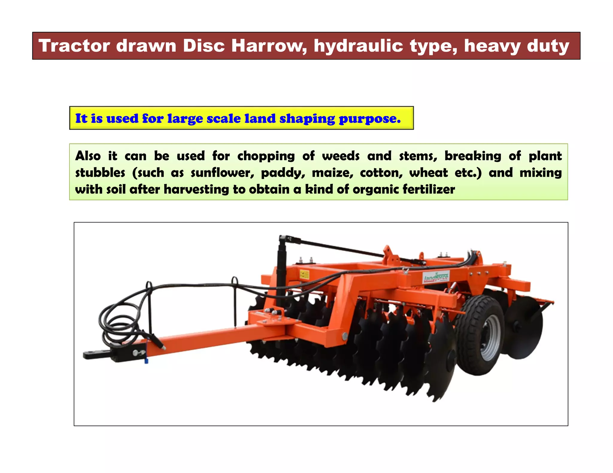 Tractor drawn farm implements used in india | PDF