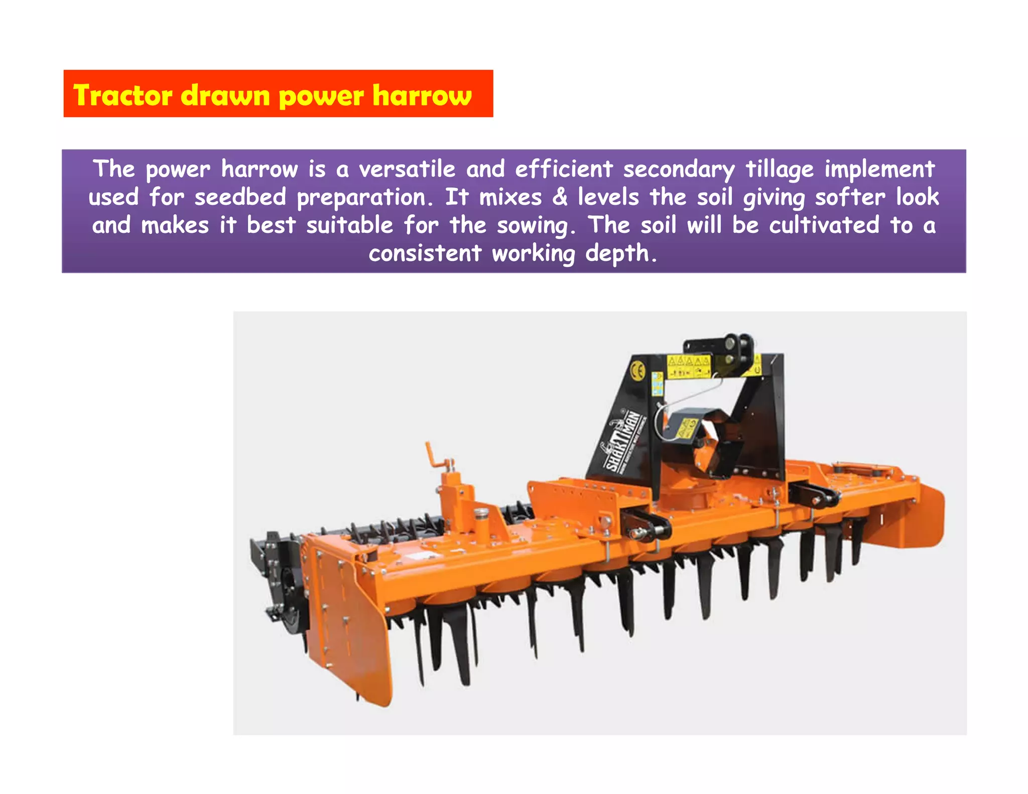 Tractor drawn farm implements used in india | PDF