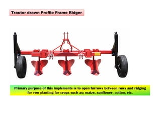 Tractor drawn farm implements used in india | PDF