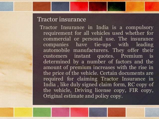 Tractor insurance