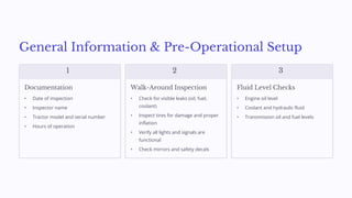 Tractor Maintenance Checklist with eAuditor Audits & Inspections | PDF