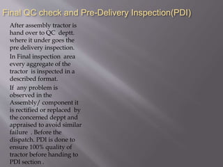 Tractor mfg ppt | PPTX