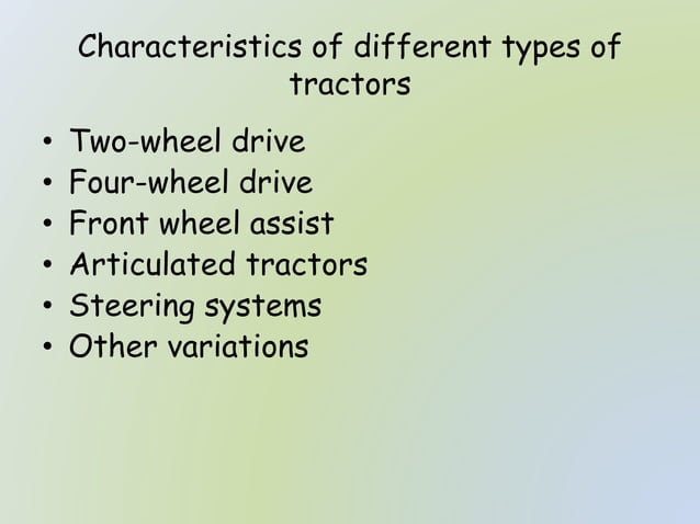Tractor ppt | PPTX