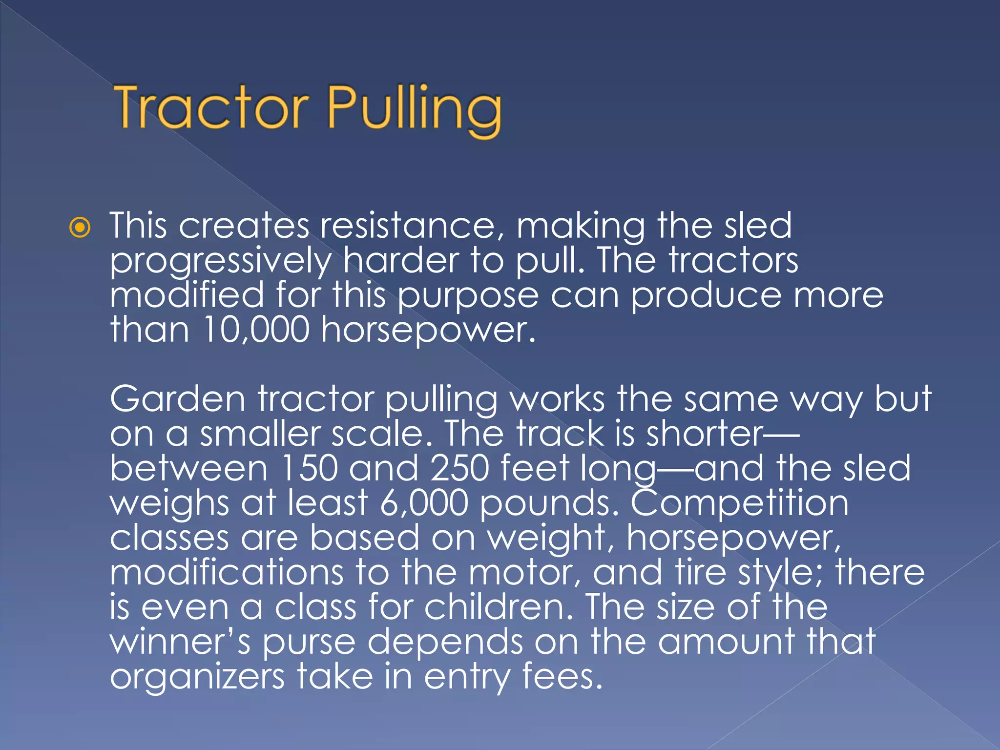 Tractor Pulling | PPTX