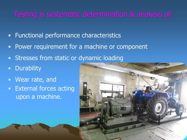 Tractor testing ppt.pptx | Agriculture | Industries