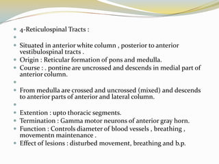 Tracts of spinal cord (1) | PPTX